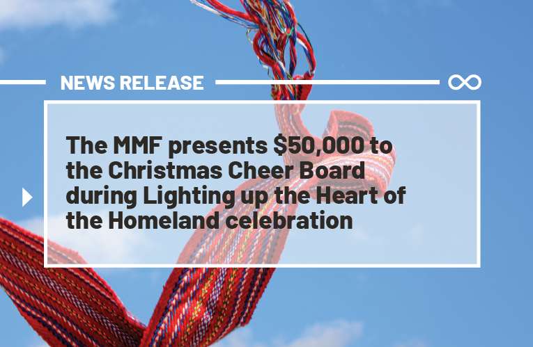 The MMF presents $50,000 to the Christmas Cheer Board during Lighting ...
