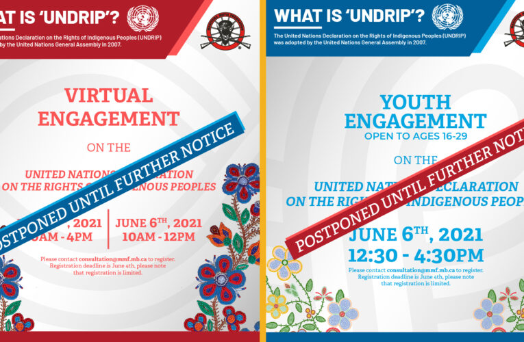 Register today for the UNDRIP Virtual Engagements (June 5-6) | Manitoba ...